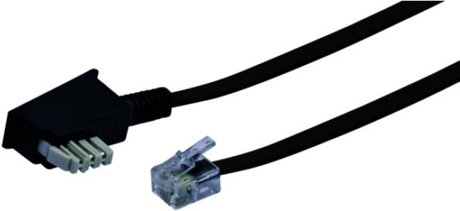 Schwaiger TAE-Kabel TAE-N -> RJ11 6P4C 10m schwarz TAL6237533