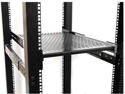 StarTech.com 2HE ausziehbarer Rack-Fachboden belüftet UNISLDSHF19